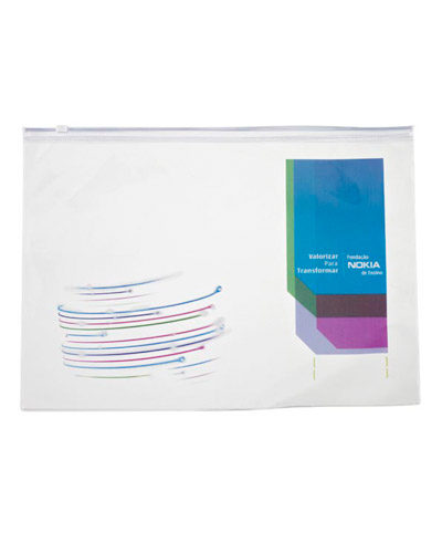 Pasta De Plastico Com Ziper Personalizada